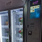 24 hours self service fresh flower vending machine store